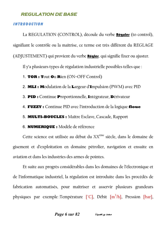 Regulation industrielle | PDF
