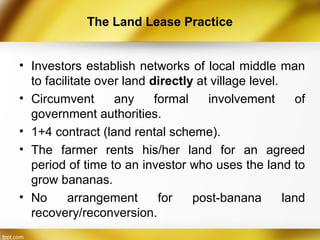 Regulation land-lease-banana phouvong | PPT