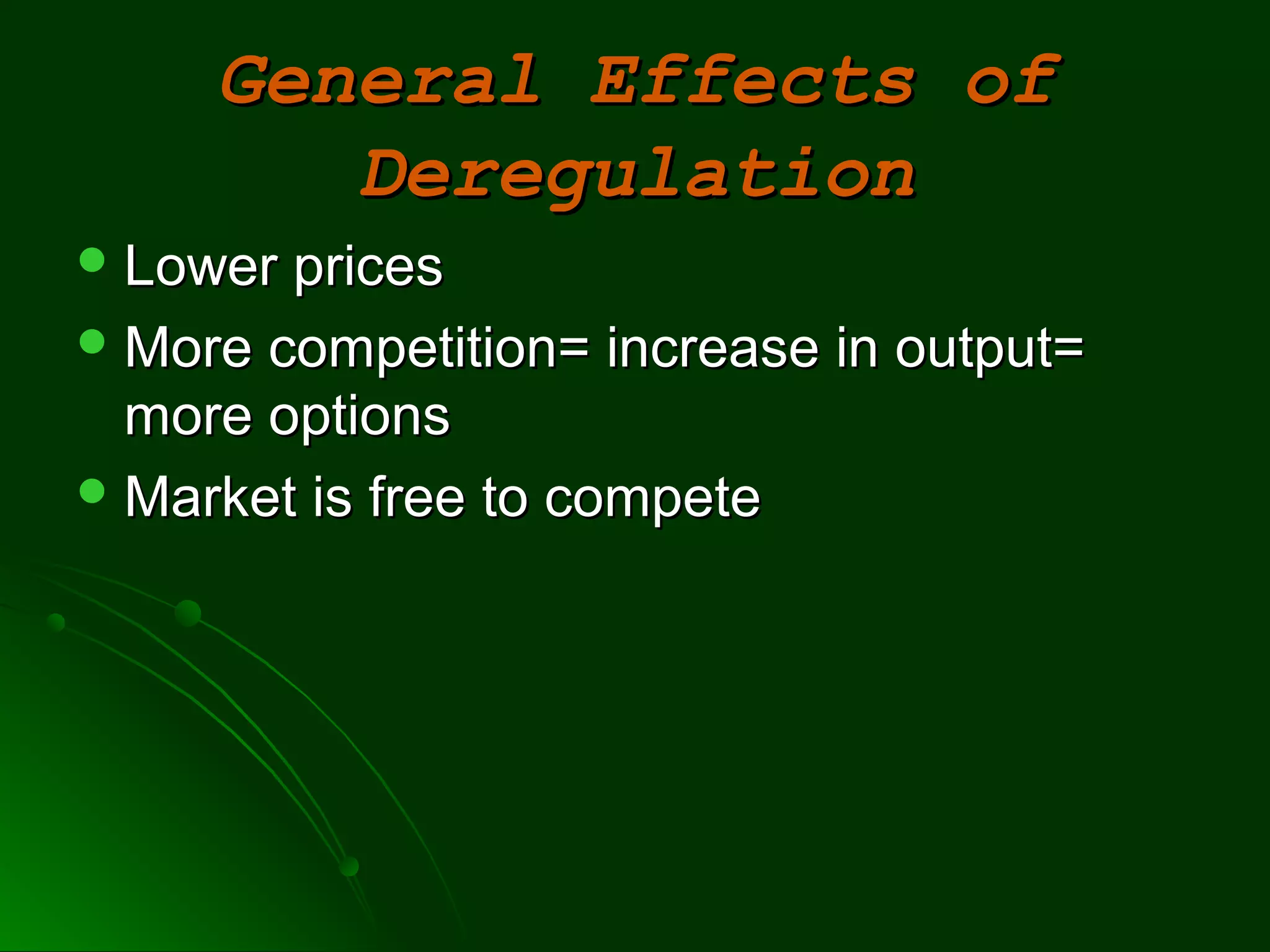 Regulation and deregulation | PPT