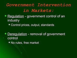 Regulation and deregulation | PPT