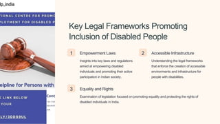 Regulation and Legal aspects to inclusion in India (Disability).pptx ...