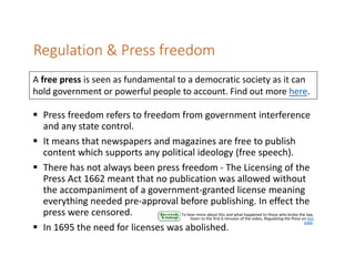 Regulation and press freedom 11 02 19ii | PPTX