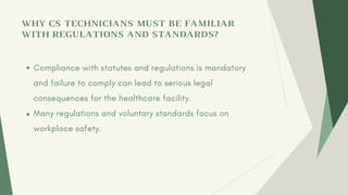 REGULATION AND STANDARDS .. Understand the difference between ...