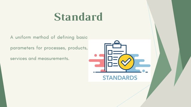 REGULATION AND STANDARDS .. Understand the difference between ...