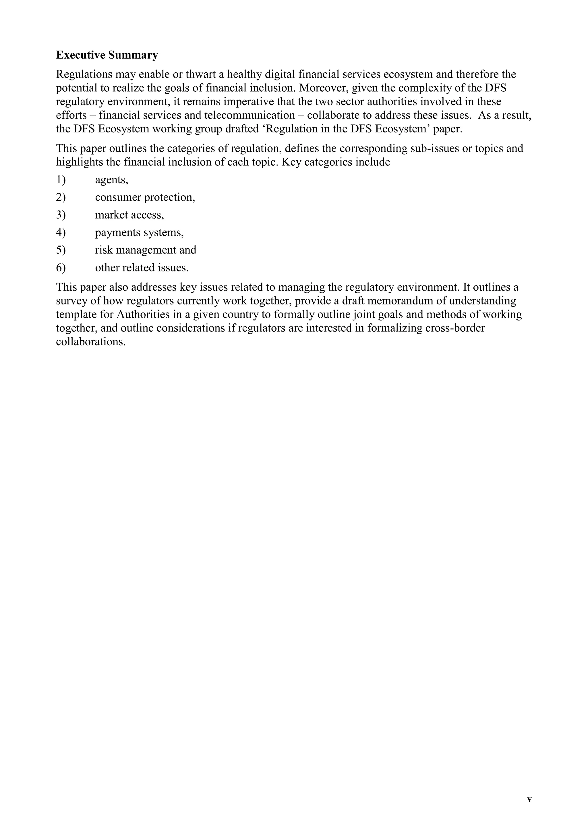 Regulation and the DFS ecosystem | PDF