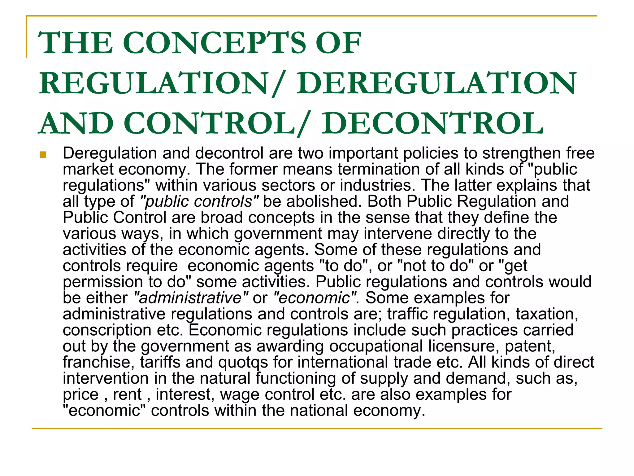 Economics Of Regulation And Control | PDF