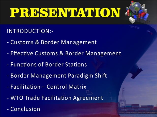 Regulation, Customs and Border Management | PDF