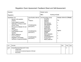 Regulation exam question feedback cover sheet | PPT