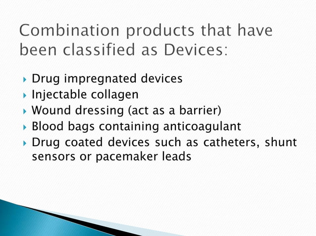 Regulation for combination product | PPTX | Healthcare Industry ...