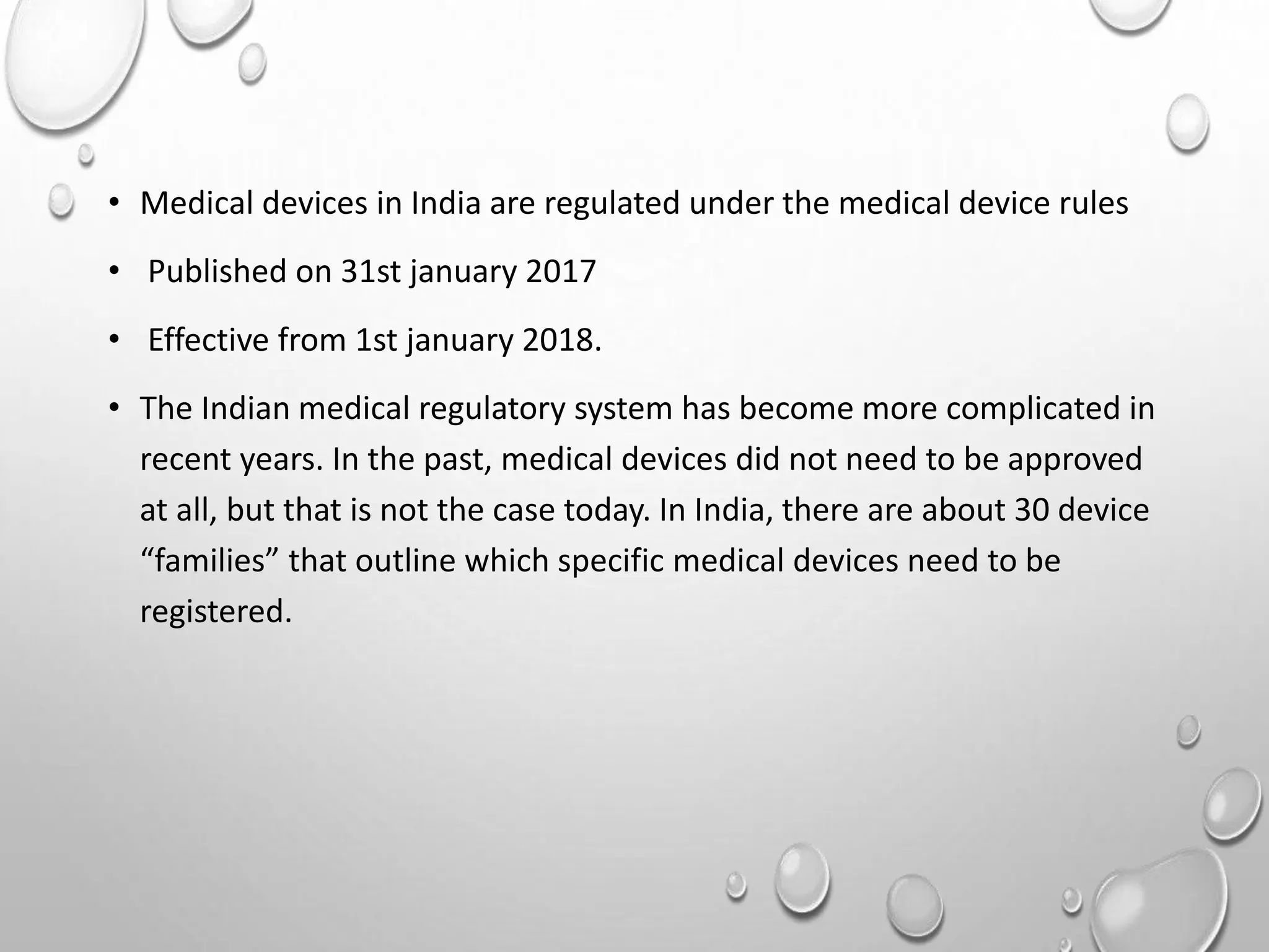 Regulation for medical devices | PPTX