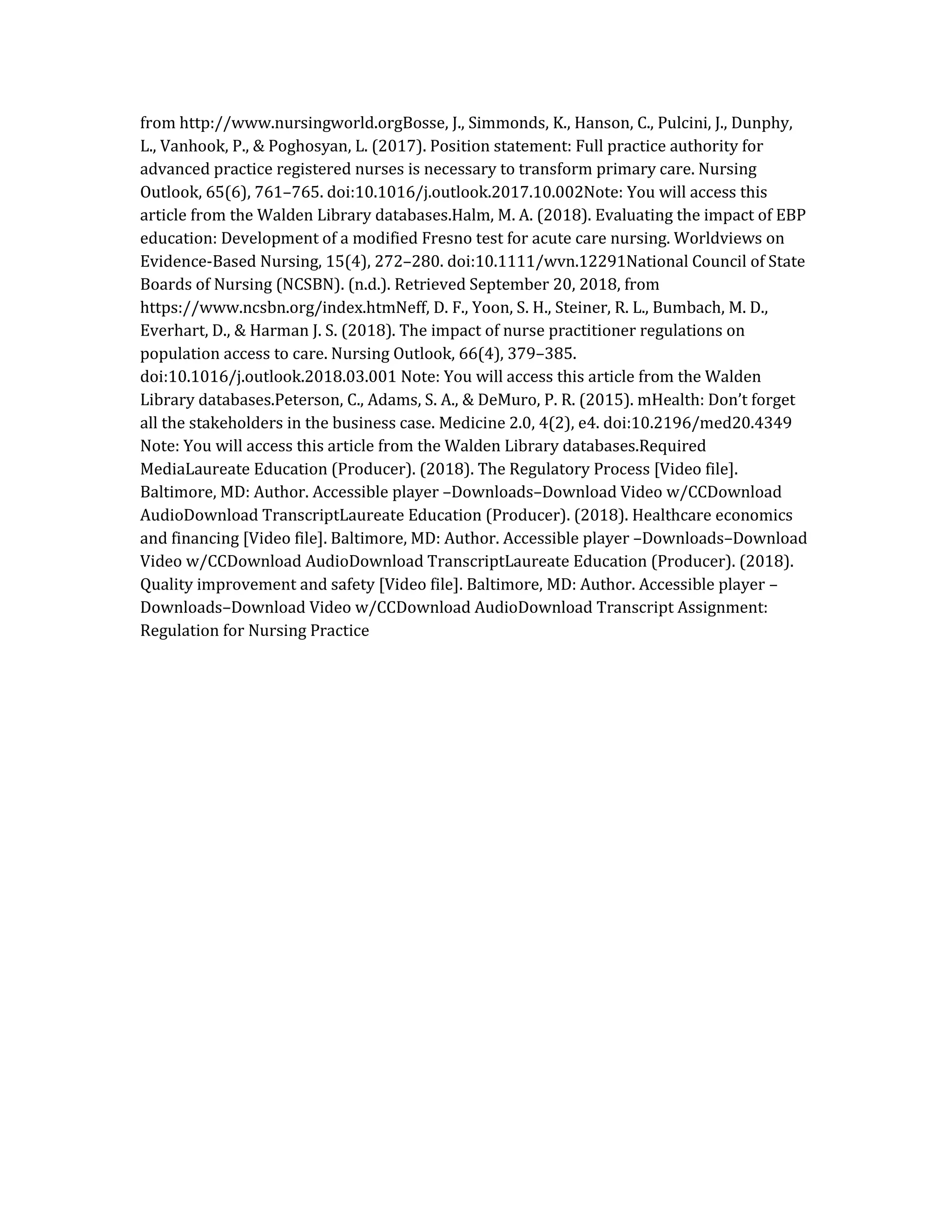 Regulation for Nursing Practice.docx