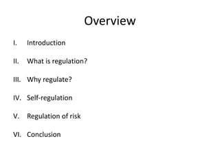 Regulation in the public private interface | PPTX