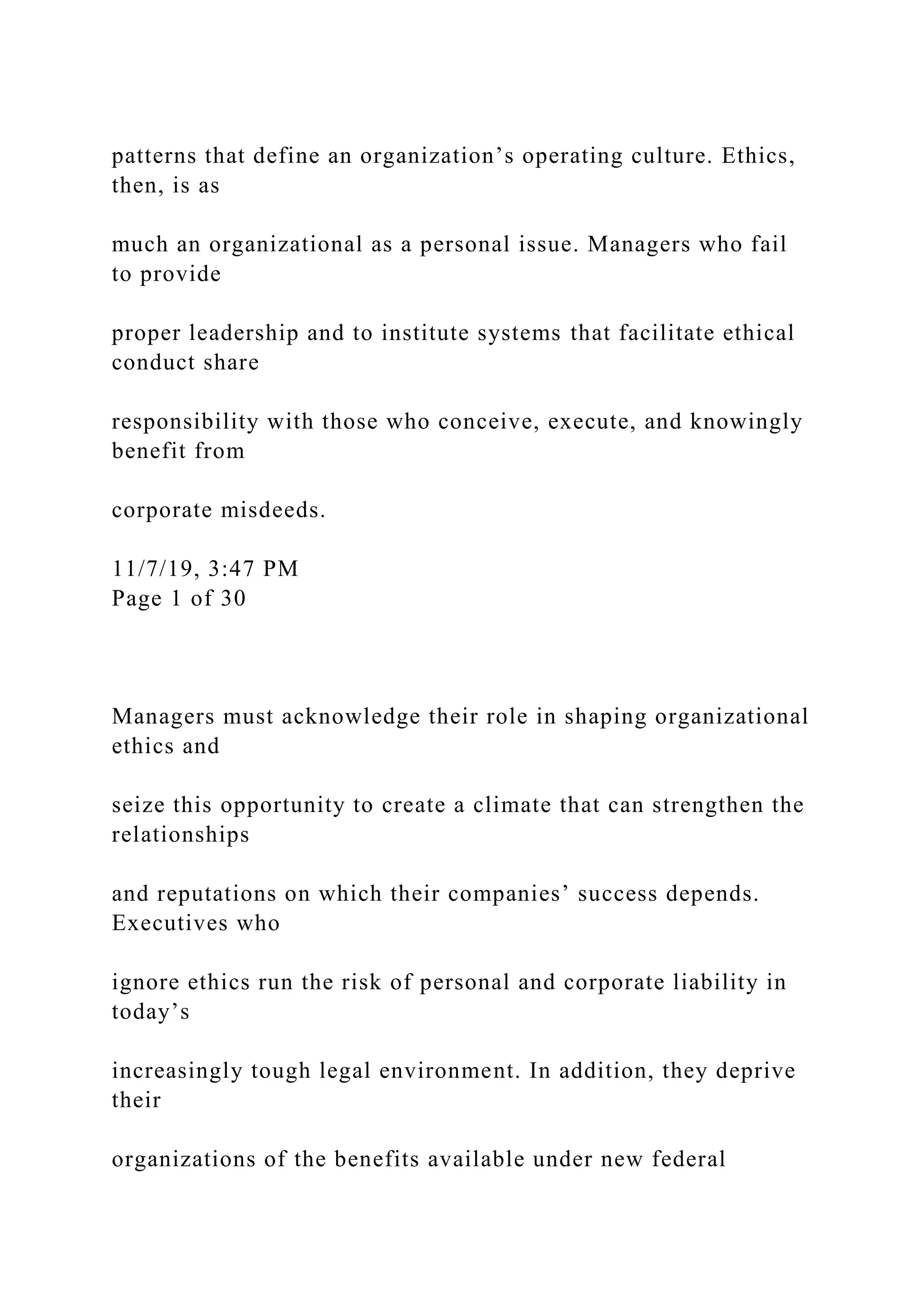 REGULATIONManaging for OrganizationalIntegrityby Lynn .docx