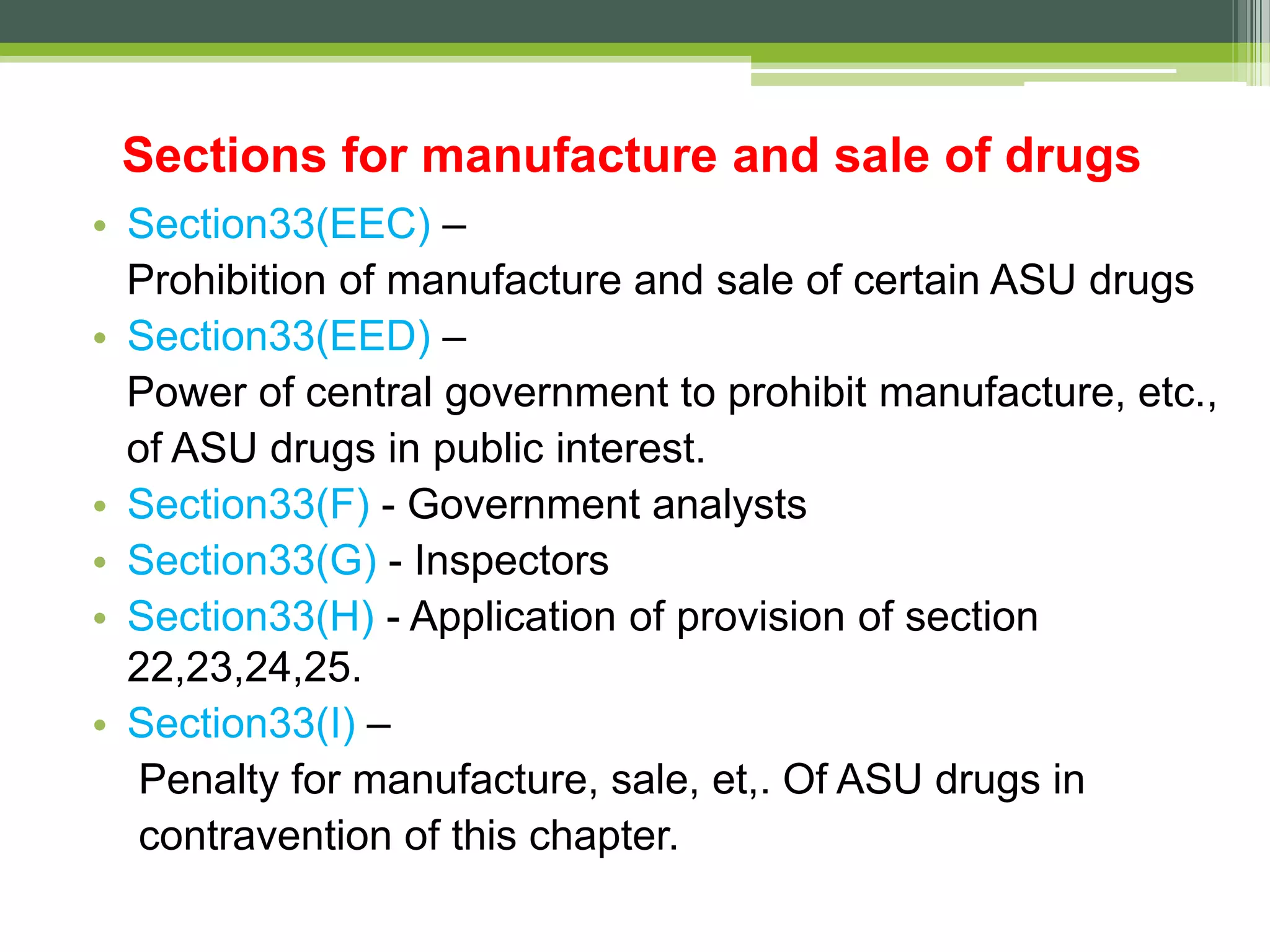 Regulation of ASU drugs.ppt by Dr.U.Srinivasa | PPT