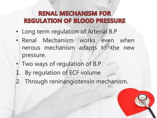 Regulation of blood pressure | PPTX