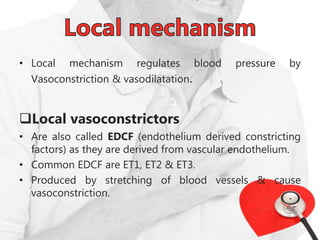 Regulation of blood pressure | PPTX