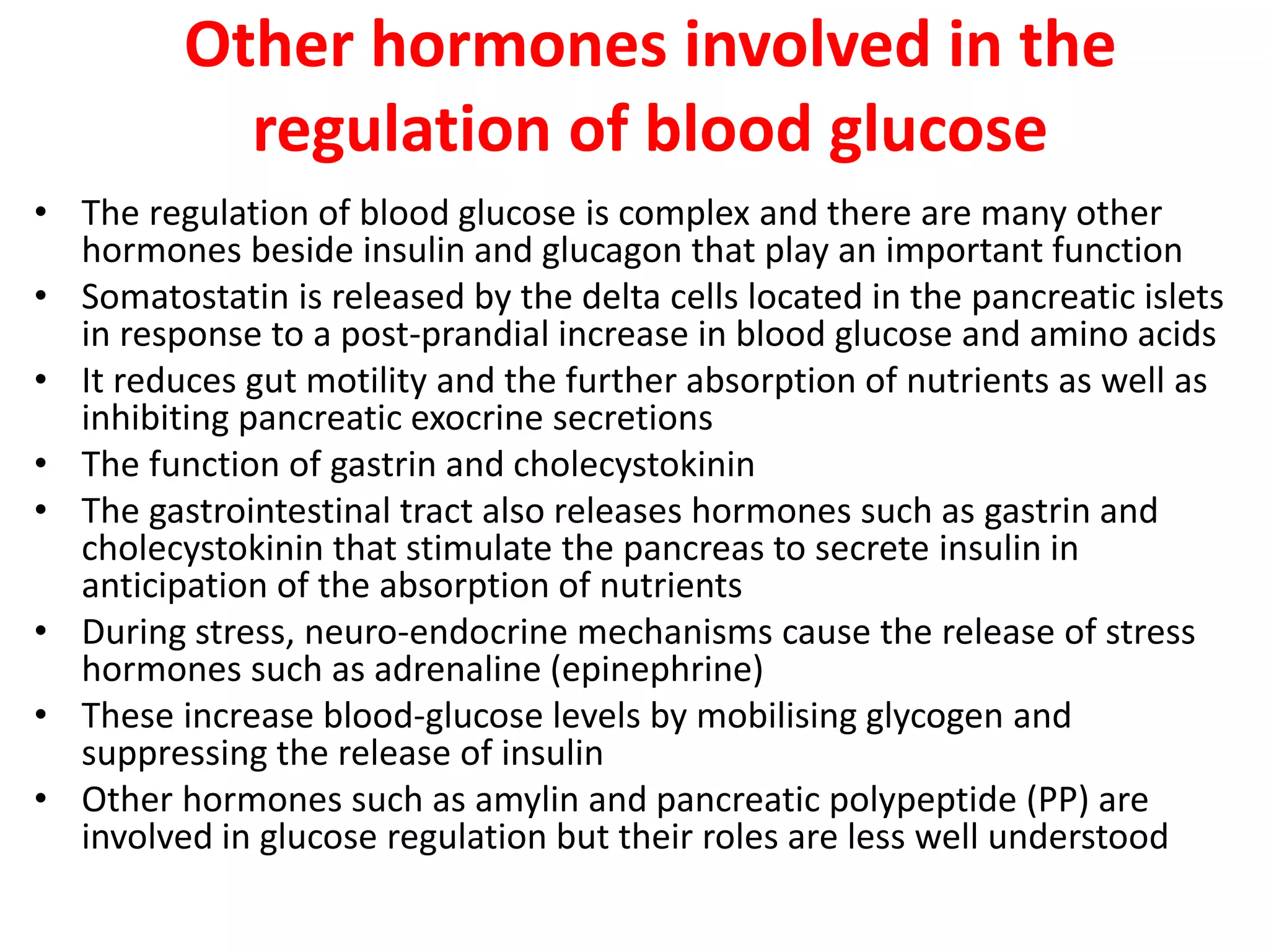 Regulation of blood glucose | PPTX