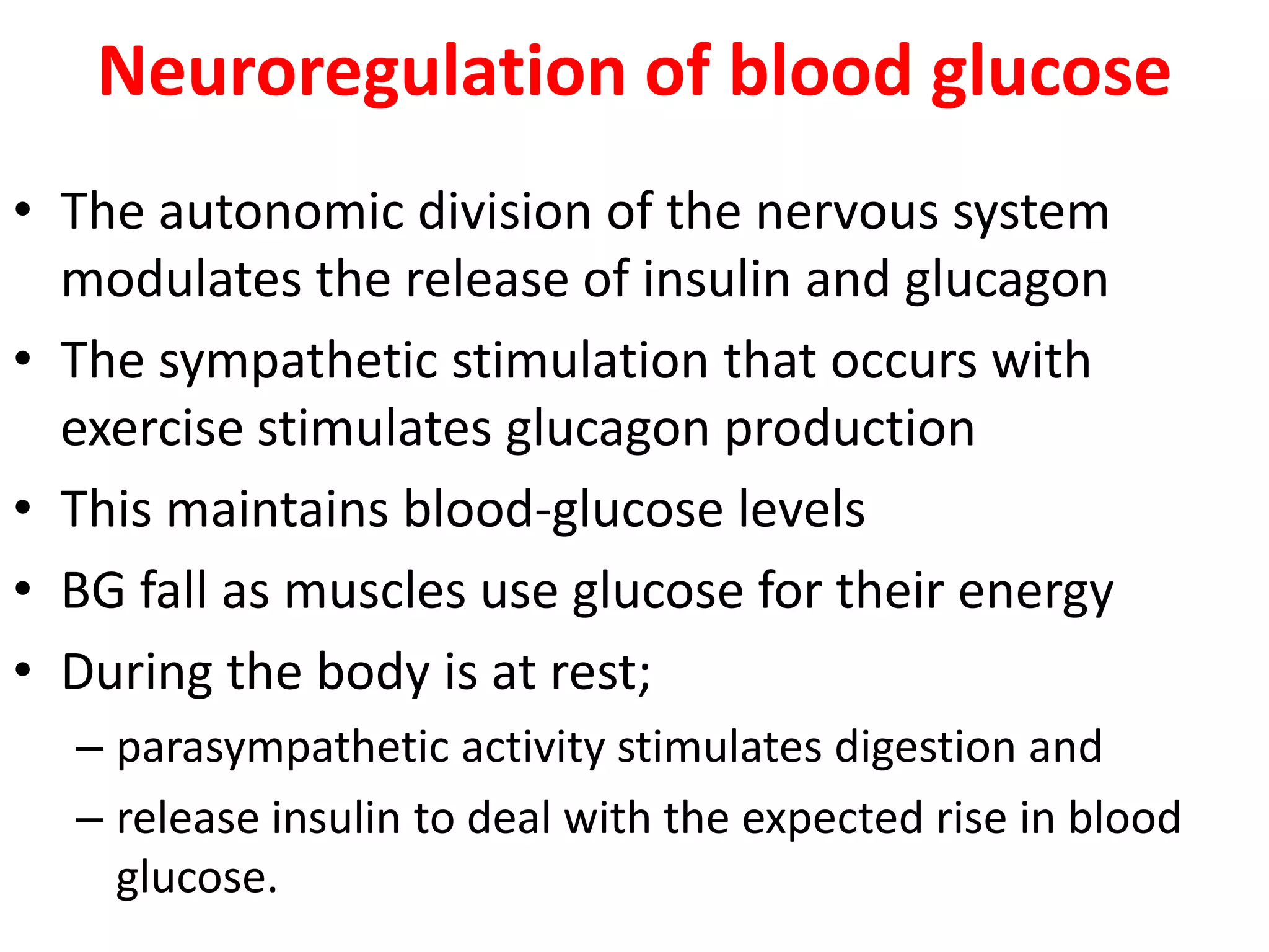 Regulation of blood glucose | PPTX