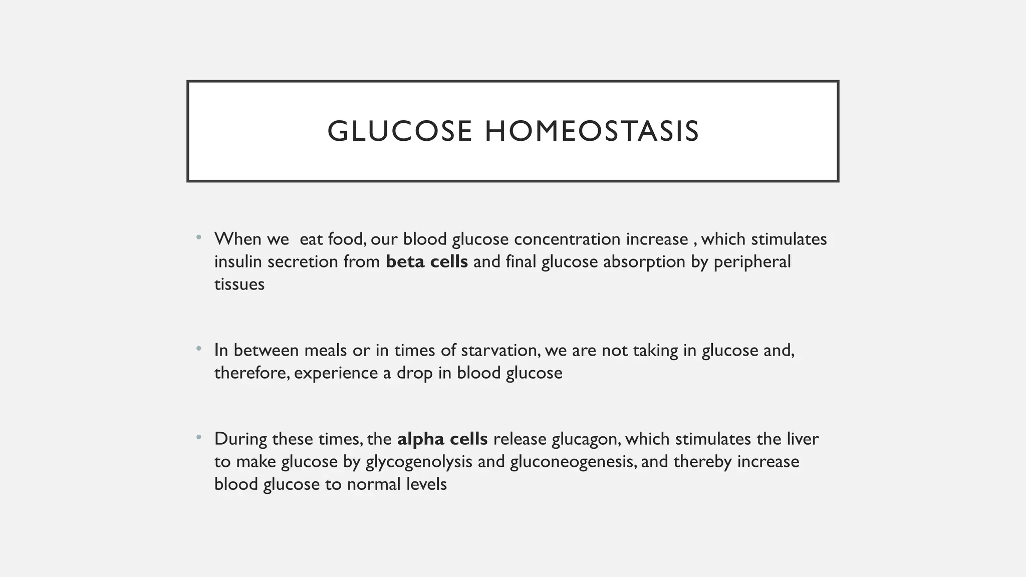 Regulation of blood glucose levels in body | PPT