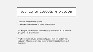 Regulation of blood glucose levels in body | PPT