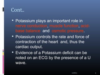 Regulation of blood potassium | PPT | Blood Disorders | Diseases and ...