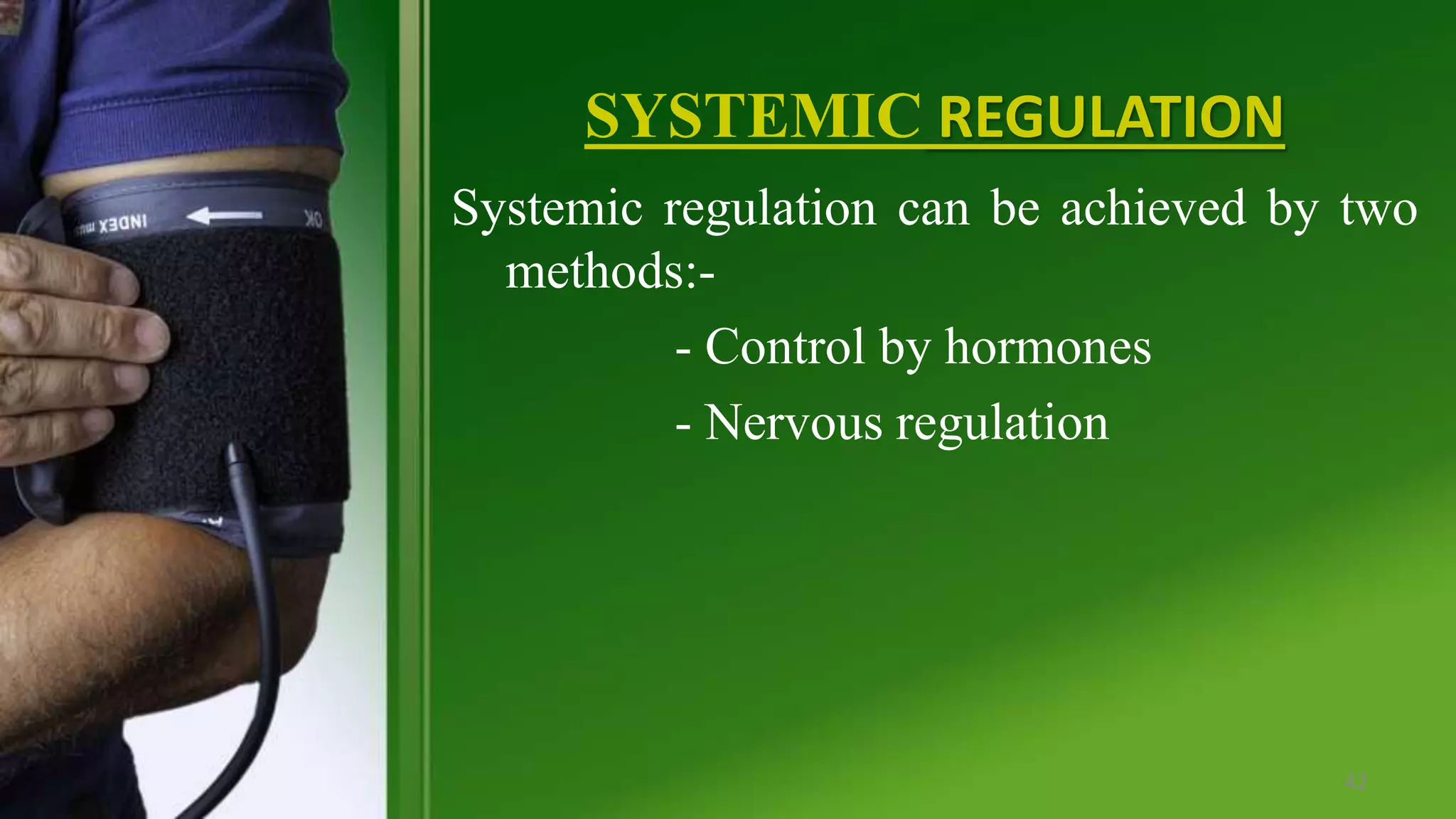 Regulation of blood pressure | PPTX
