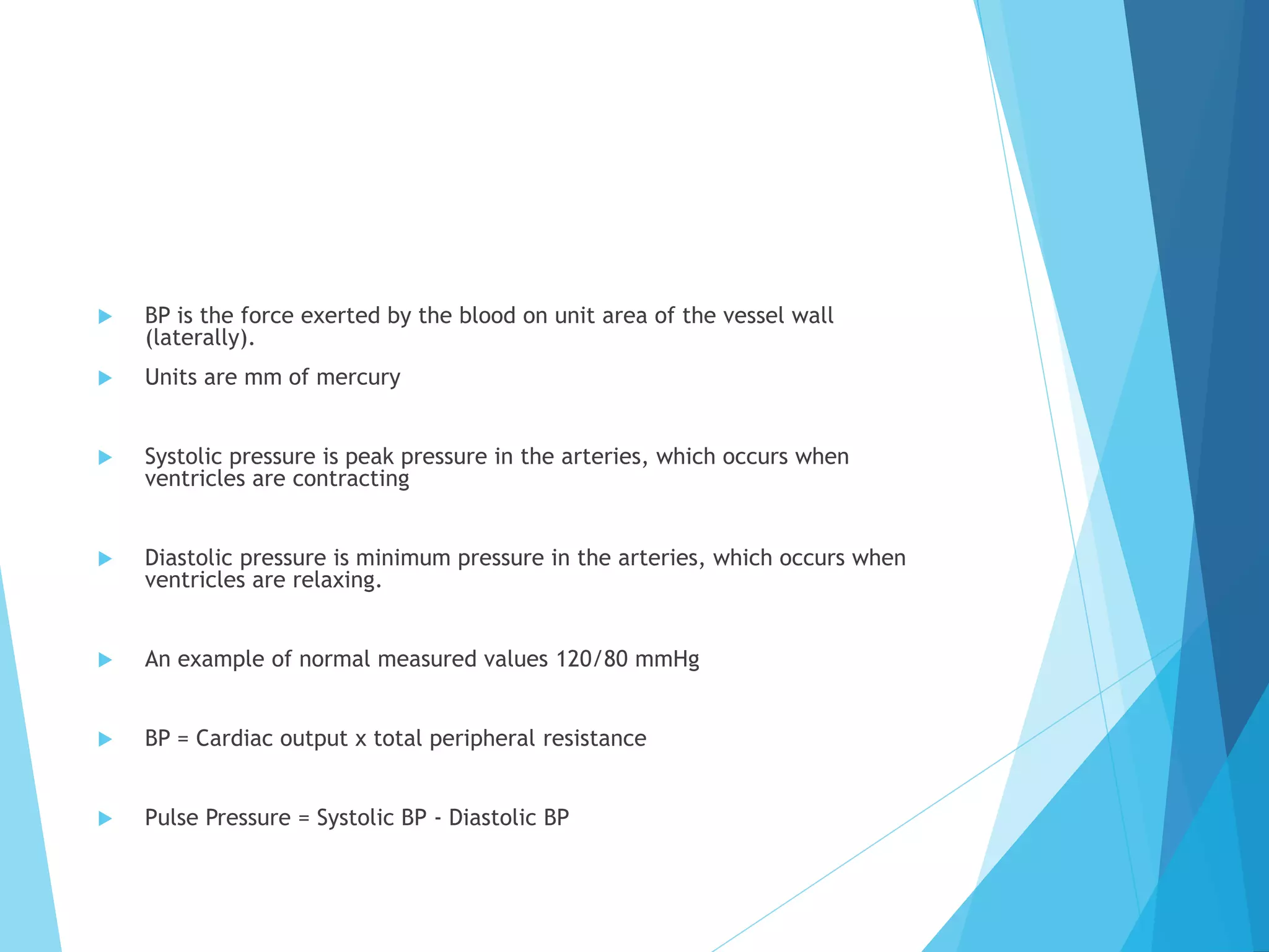 Regulation of blood pressure 1 | PPTX