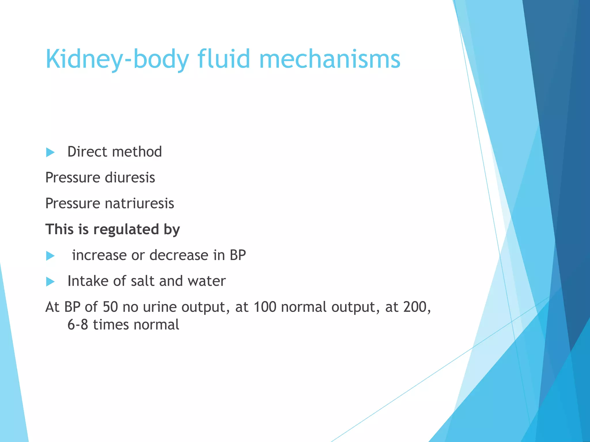Regulation of blood pressure 1 | PPTX