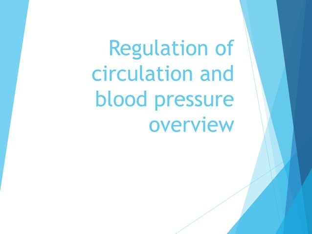 Regulation of blood pressure 1 | PPT