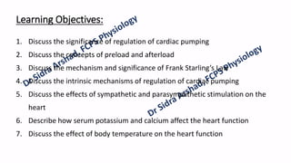 Cardiovascular Physiology - Regulation of Cardiac Pumping | PDF
