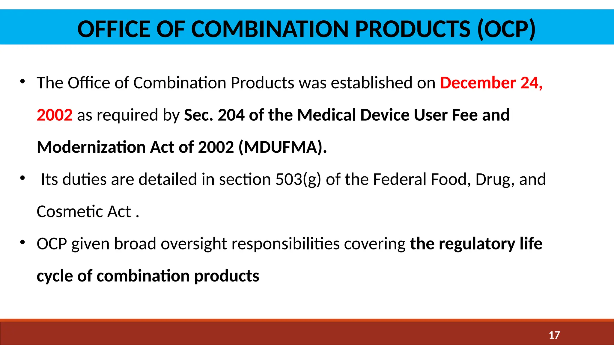 REGULATION OF COMBINATION PRODUCTS AND MEDICAL DEVICES.pptx