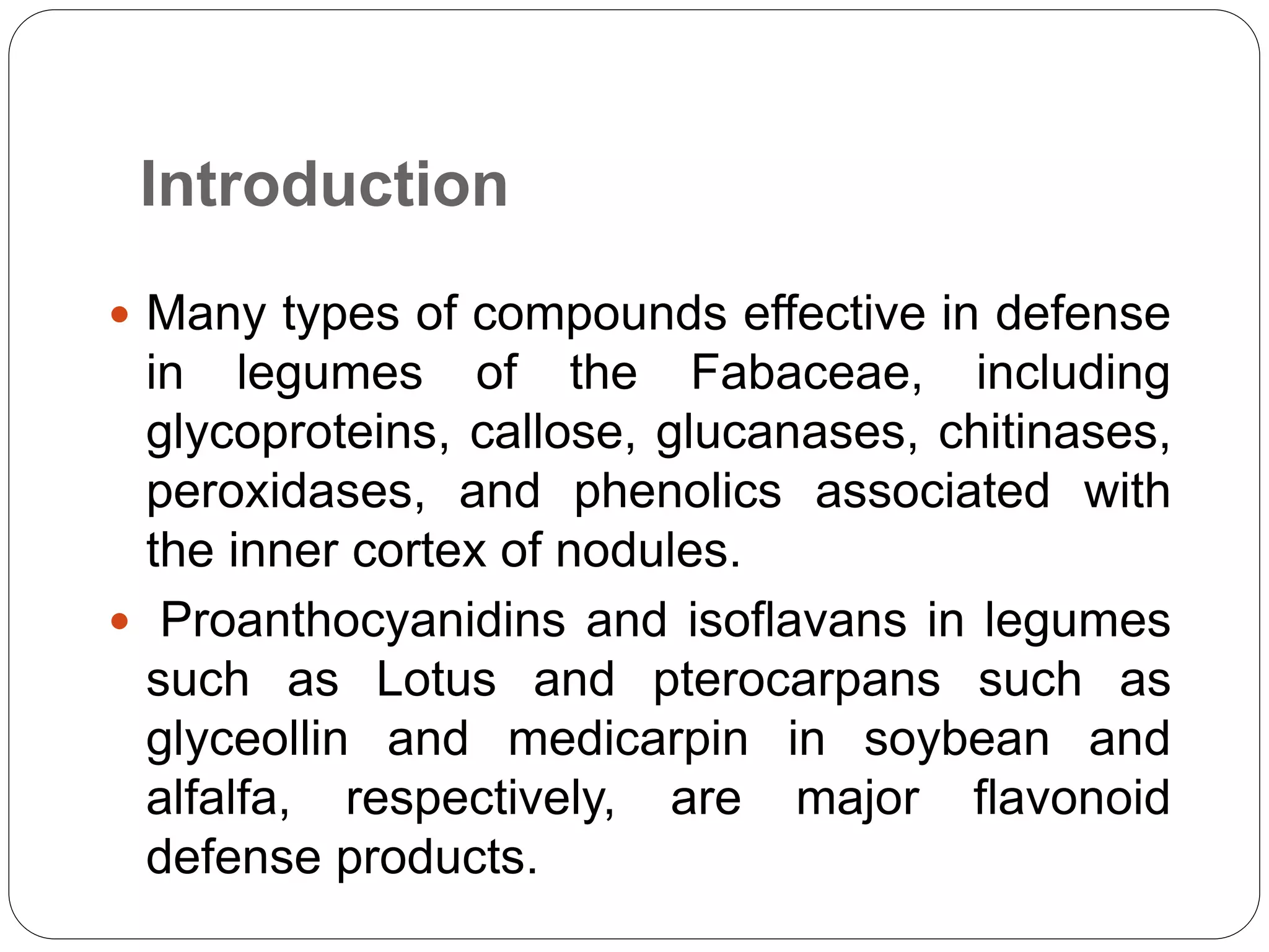 Regulation of defense flavonoid formation in legumes | PPT