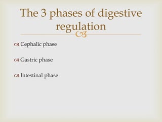Regulation of digestion | PPTX