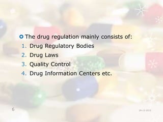 Regulation of drug sector in India | PPTX