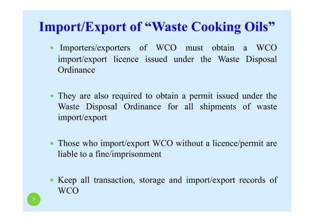Regulation of Edible Fats & Oils & Recycling of Waste Fats & Oils_ 29 ...
