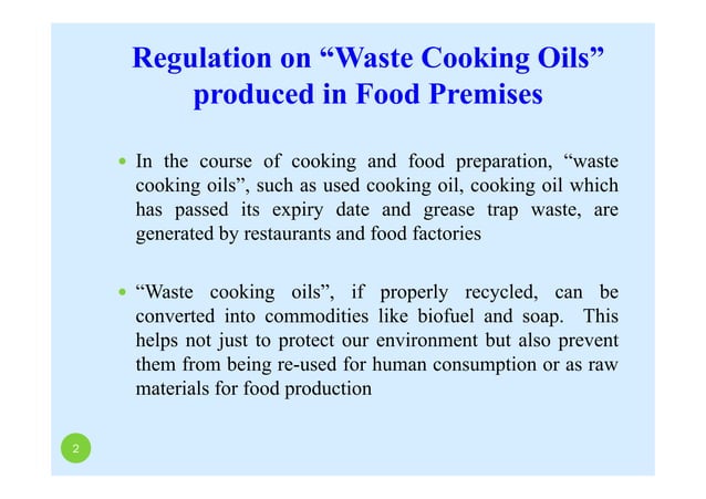 Regulation of Edible Fats & Oils & Recycling of Waste Fats & Oils_ 29 ...