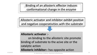 Regulation of enzyme activity | PPTX