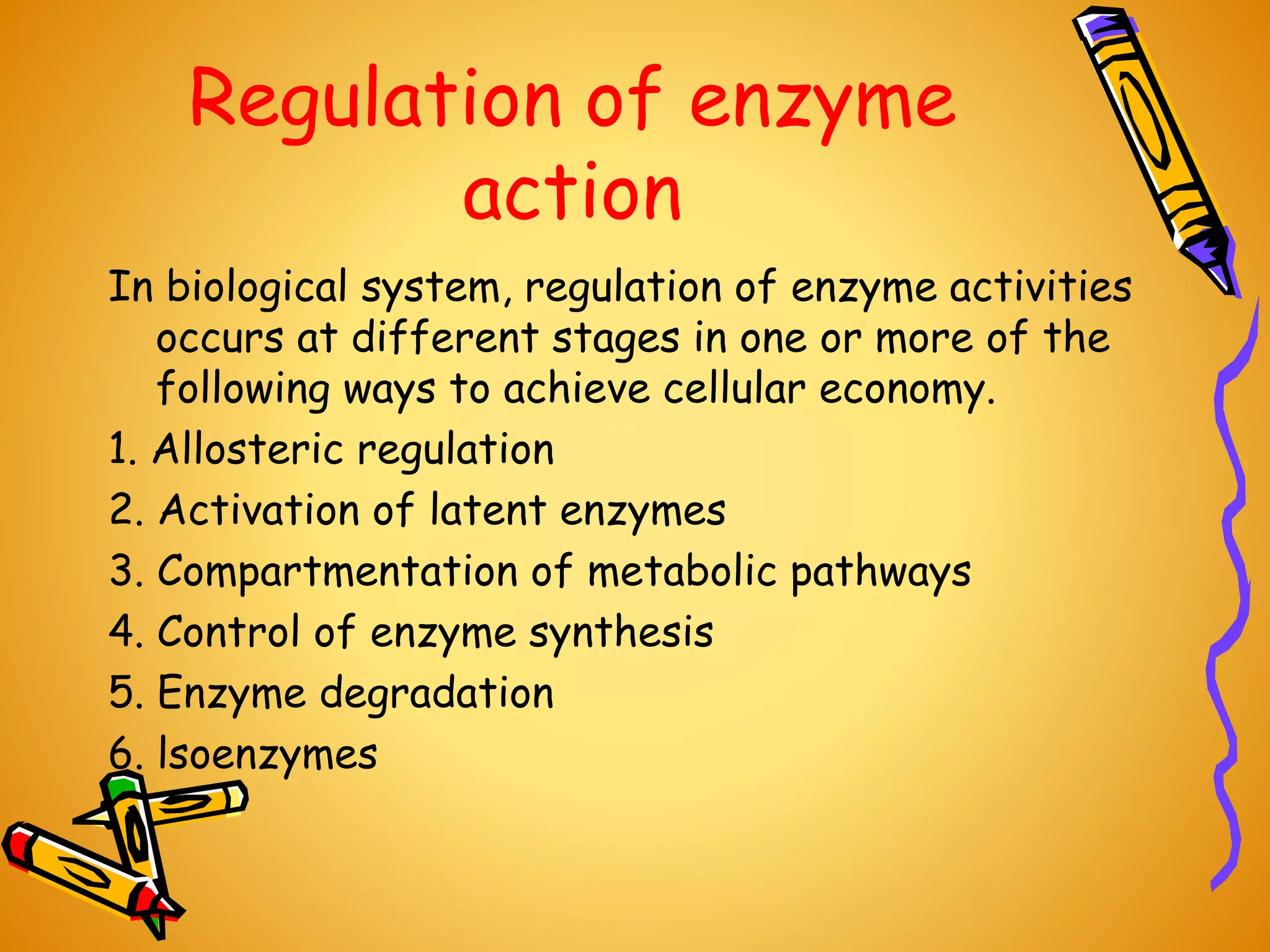 Regulation of enzyme action | PPTX