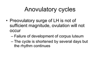 Regulation of female monthly rhythm | PPT