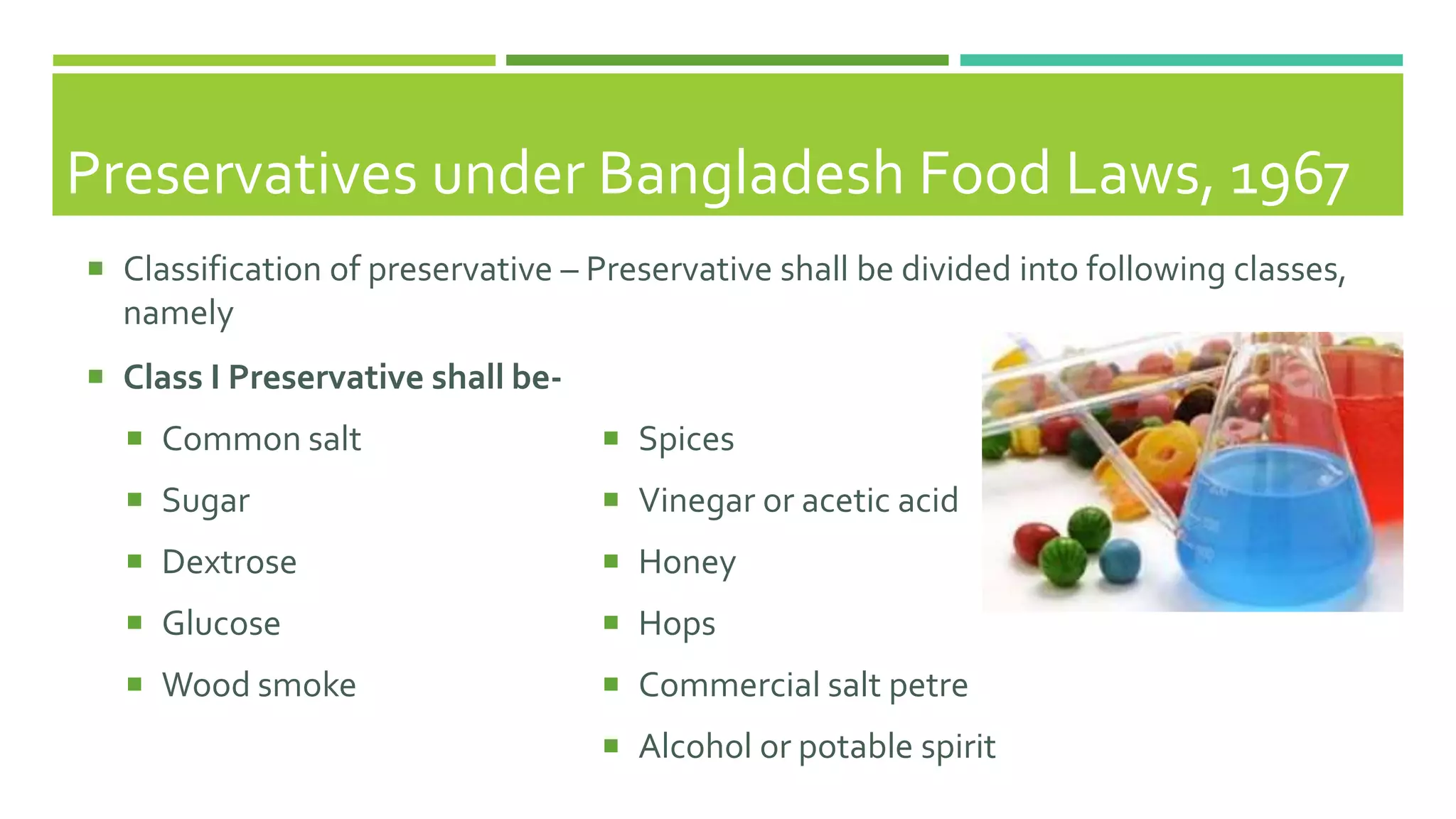 Regulation of food additive & regulation of dietary supplements in ...