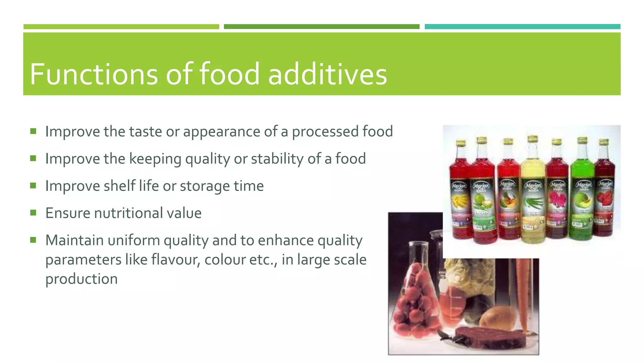 Regulation of food additive & regulation of dietary supplements in ...