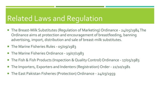 Regulation of food additive & regulation of dietary supplements in ...