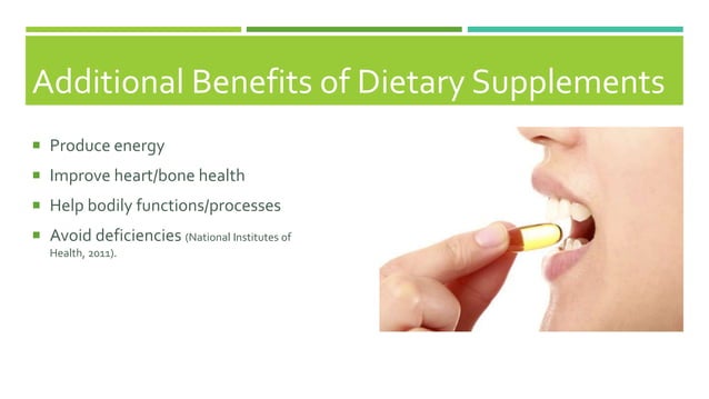 Regulation of food additive & regulation of dietary supplements in ...