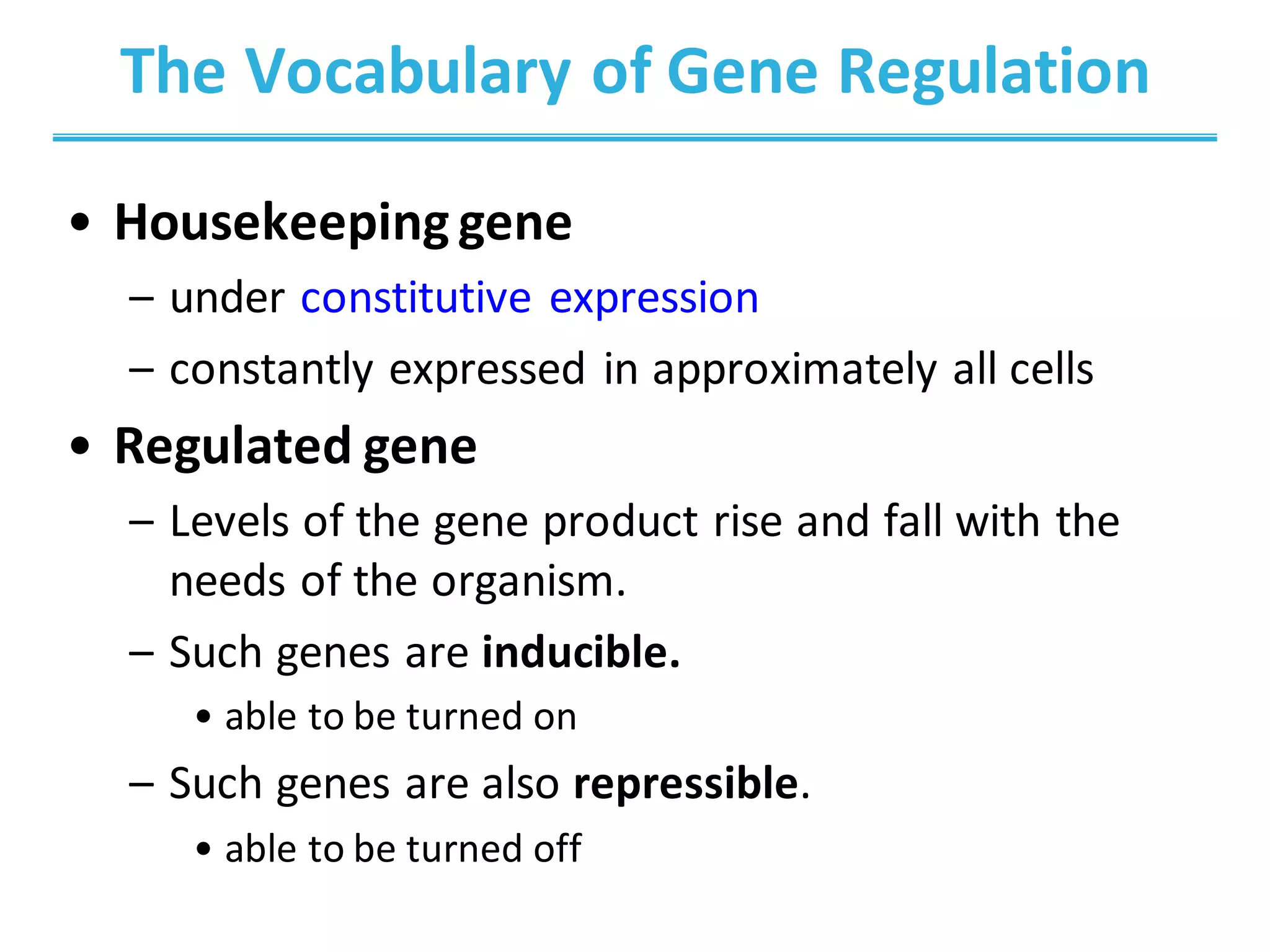 Regulation of gene expression. | PDF