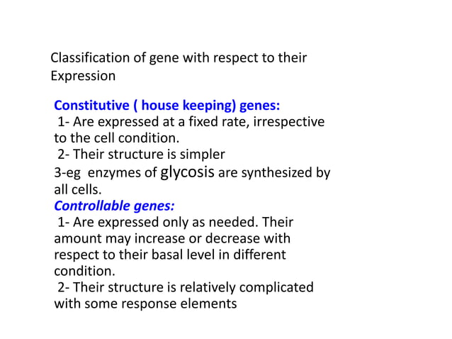 Regulation of gene expression . Law of inheritance | PPTX