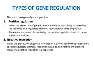 Regulation of gene expression b,pharm | PPTX