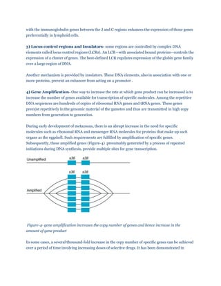 Regulation of gene expression in eukaryotes- An over view | DOC ...