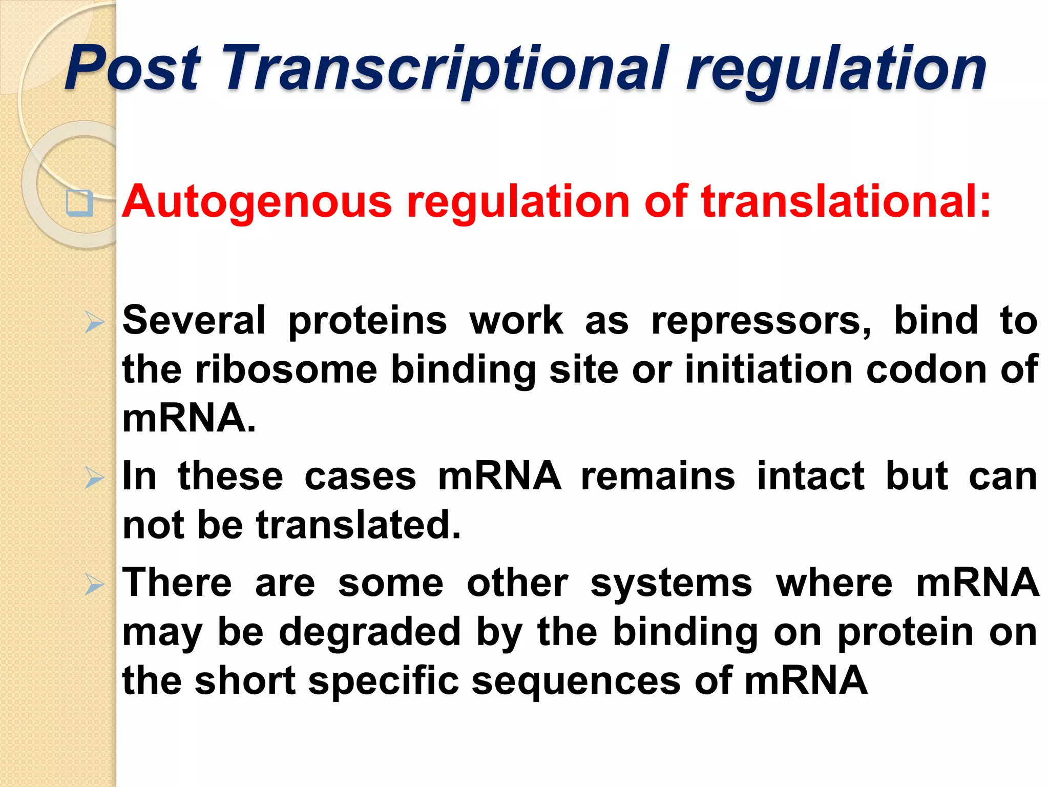 Regulation of gene expression in prokaryotes | PPTX