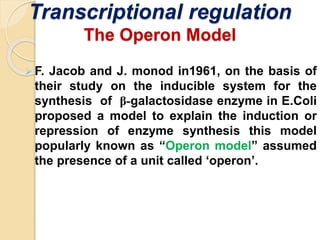 Regulation of gene expression in prokaryotes | PPTX