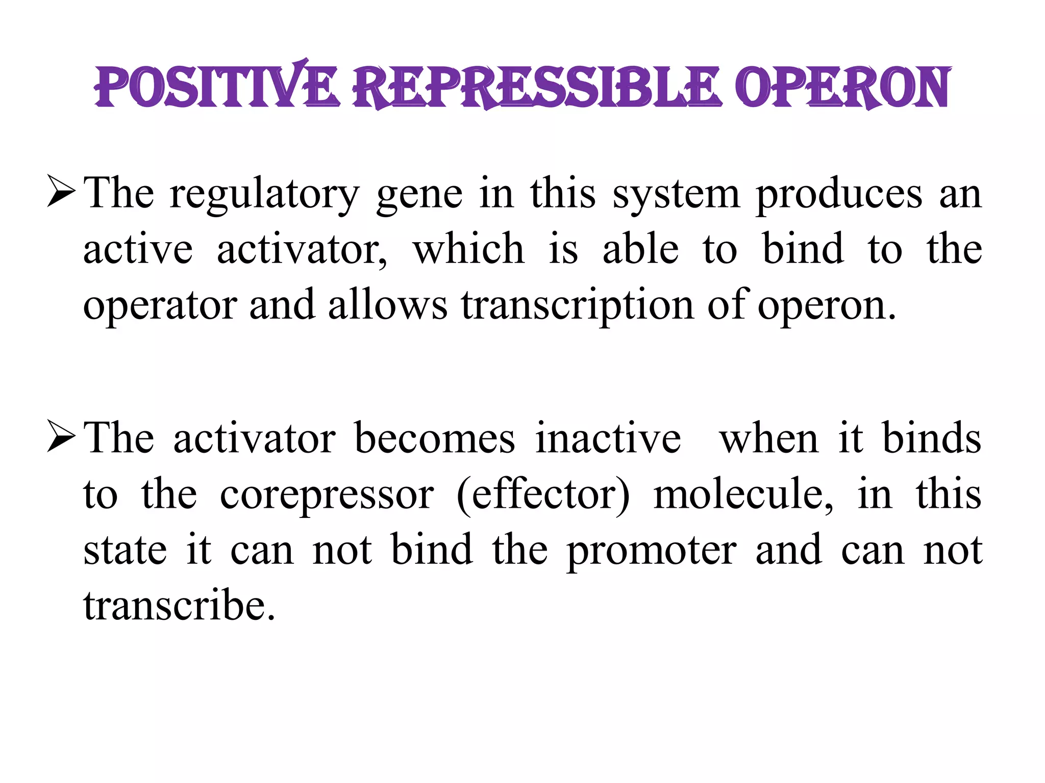 Regulation of gene expression in prokaryotes | PDF